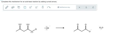 Solved Complete This Mechanism For An Acid Base Reaction By Chegg Com