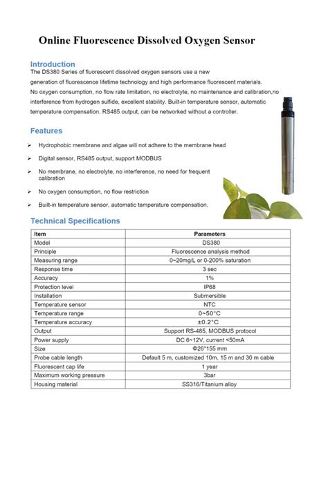 Optical Sensor Optical Do Sensor Manufacturer From Chennai