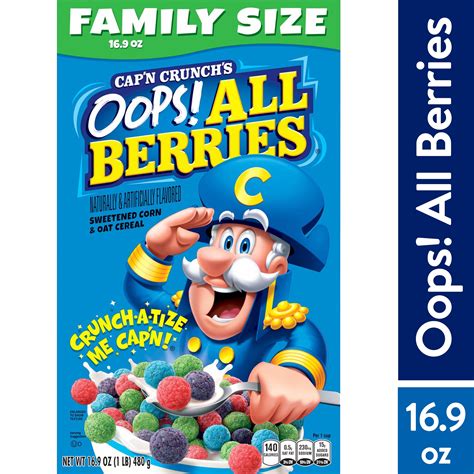 Captain Crunch Oops Berry Cereal