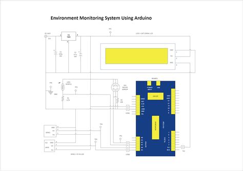Environment Monitoring System Circuit Diagram Edrawmax Template