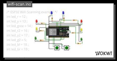 จงใชคำสง Switch case เพอขอสญญานขามถนน Wokwi ESP32 STM32 Arduino Simulator