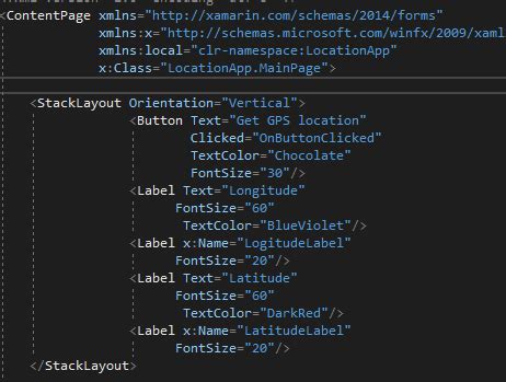 Xamarin Forms Geolocation App