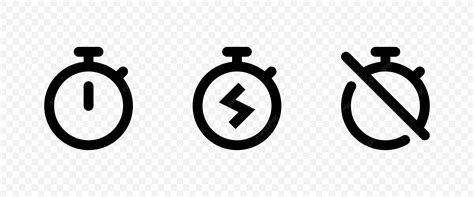 Premium Vector Timer Icons Time Left Until The Symbol Timer With Lightning Timer Off Vector Eps 10