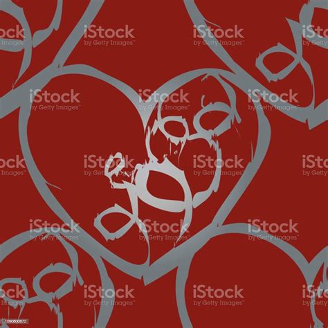 원활한 벡터 패턴 반복 마음을 갖춘입니다 섬유 디자인 또는 포장지로 사용 하기 위해 이상적인 것입니다이 낭만적인 텍스처 귀여운에 대한 스톡 벡터 아트 및 기타 이미지