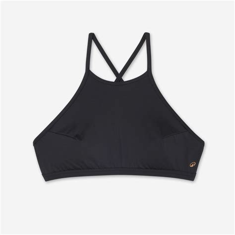 Womens Surfing Swimsuit Bikini Top With Padded Cups Andrea Black