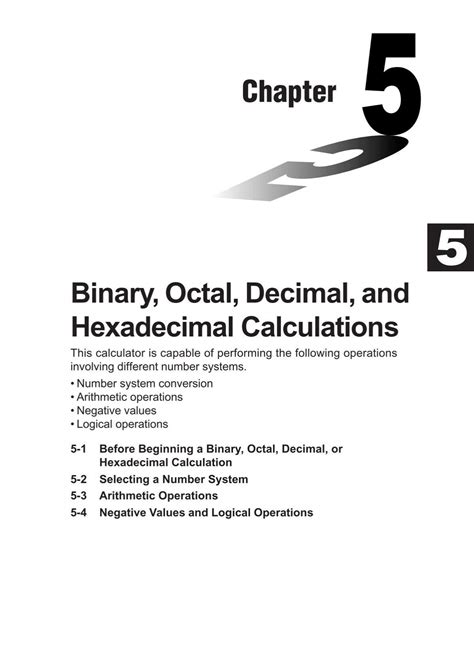 Binary Octal Decimal Or Hexadecimal Calculation Casio