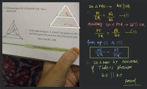 In The Given Figure DEOQ And DFOR Show That EFQR In The Adjacent Fi