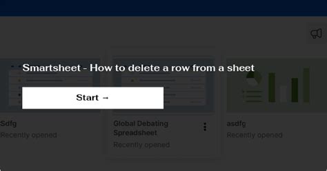 Smartsheet How To Delete A Row From A Sheet