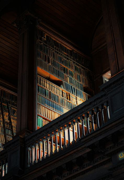 도서관에 있는 갈색 나무 책꽂이 사진 Unsplash의 무료 트리니티 칼리지 이미지