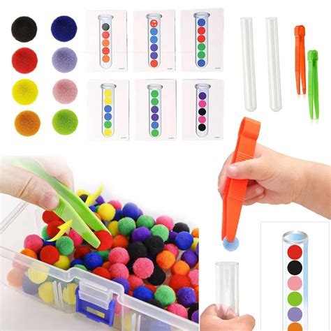 Fine Motor Sorting Set Para Crian As Montessori Toy Educacional Test