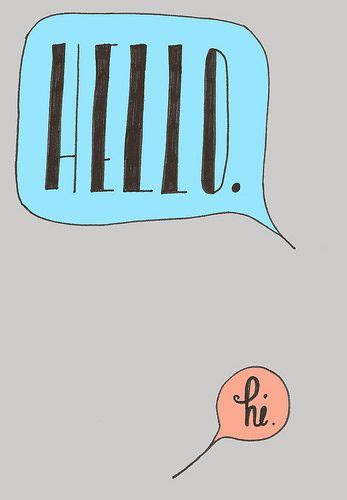 Speech Bubble Typography Hello