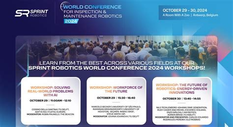 Sr Community Workshops At The Sprint Robotics World Conference 2024 A Deep Dive Into The