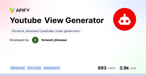 Youtube View Generator · Apify Youtube View Generator · Apify