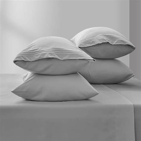 Cozylux Pillow Cases Queen Set Of 4 Luxury 1800 Series Brushed Microfiber Bed Pillow