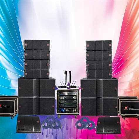 Professional Waterproof Passive Line Array System Dual 10 Inch Sound Speaker Two Way Speakers