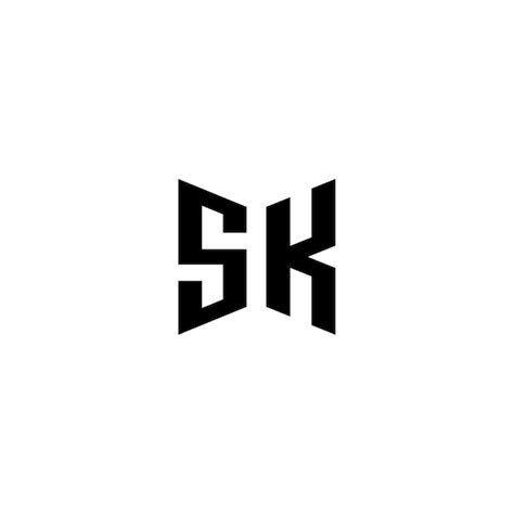 Sk 로고 벡터 프리미엄 벡터
