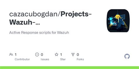 Github Cazacubogdanprojects Wazuh Activeresponsescripts Active Response Scripts For Wazuh
