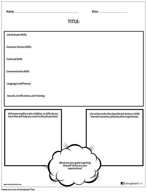 Free Printable Resume Worksheet Templates Worksheets Library