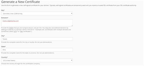 Generating A Self Signed Ssl Certificate Using Cpanel And Whm Web