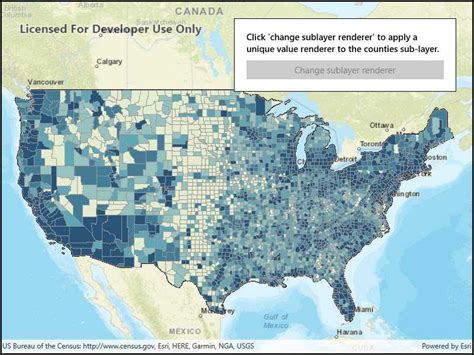 Change Sublayer Renderer ArcGIS Maps SDK For NET Esri Developer