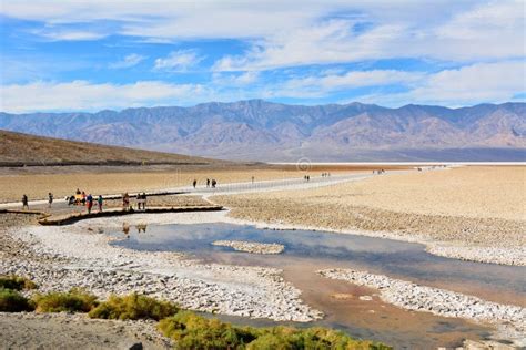 View Of The Badwater Basin Death Valley California Usa Editorial
