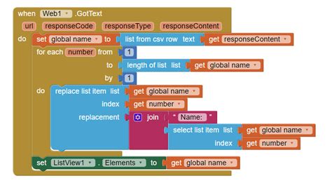 How Do I Insert Text To List From Csv Row Text Mit App Inventor
