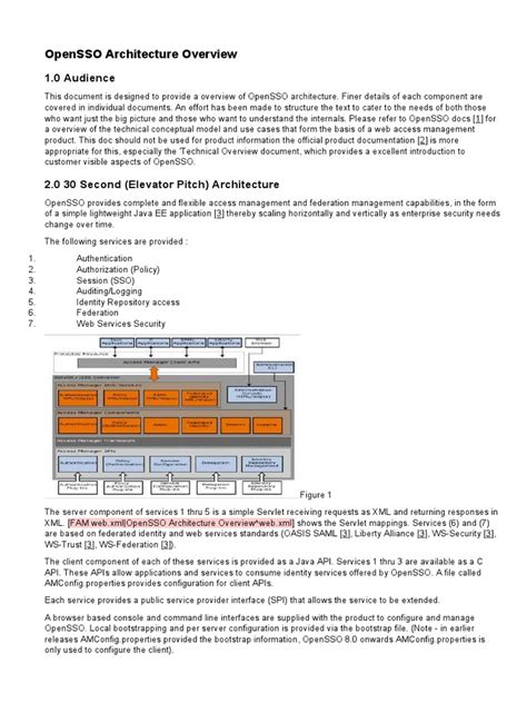 Opensso Architecture Overview Pdf Password Internet And Web