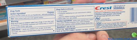 Crest 3d White Toothpaste Ingredients F