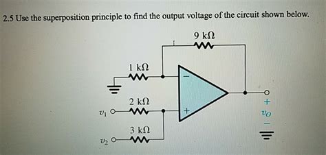 solved 2 5 use the superposition principle to find the