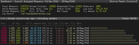 Webserver Monitoring Mit Goaccess Real Time Log Analyzer