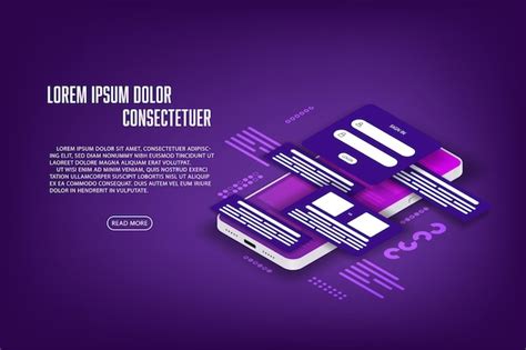 Premium Vector Vector Isometric Mobile User Login Security Data Protection Login With Username