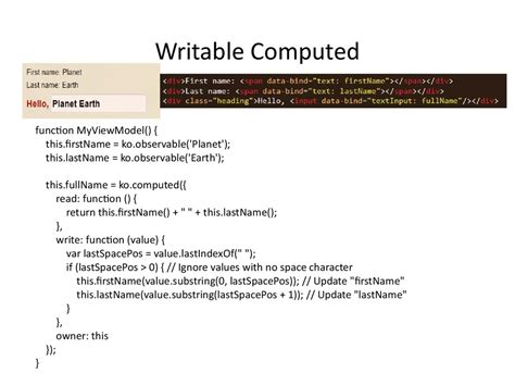 Knockoutjs Mvvm Library Online Presentation