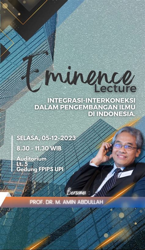 Eminence Lecture Prof Dr M Amin Abdullah Di Upi Bandung Appki