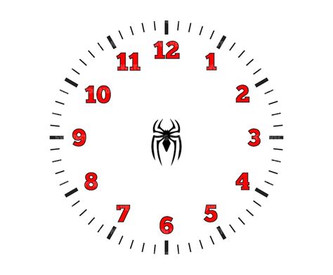 Spider Clock Face Svg Clock Numbers Svg Clock Numerals Horloge Svg Time Svg Vector Cut File