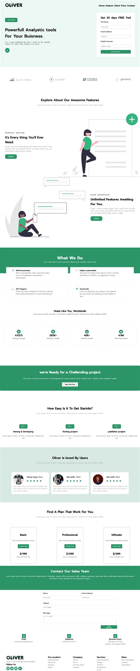 Oliver Website Interface Design On Behance