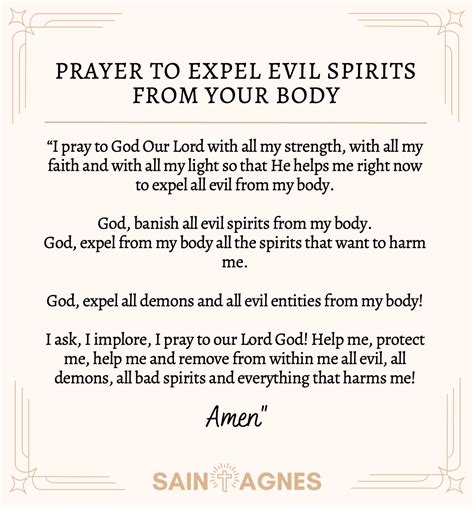 8 Prayers To Cast Out Demons And Expel Evil Spirits With Images Artofit