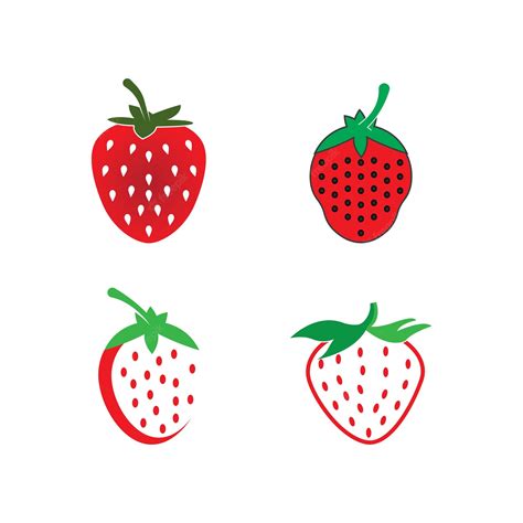 딸기 아이콘 프리미엄 벡터
