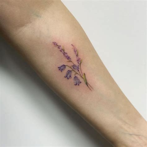 Arm Candy Bluebell Arm Tattoos For Female Bluebells Flower Tattoo Blue Bell Flowers Blue