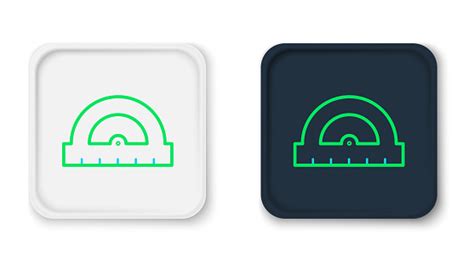 흰색 배경에서 격리된 도 아이콘을 측정하기 위한 라인 프로파일트랙터 그리드입니다 기울기 각도 미터 측정 도구 기하학적 기호