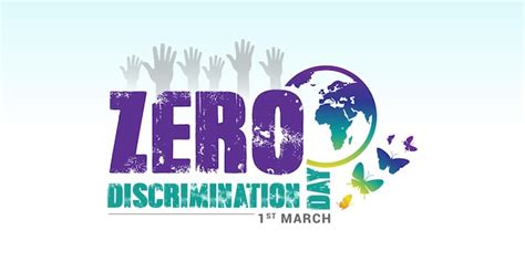 Premium Vector Zero Discrimination Day 1 March Vector Of Zero Discrimination Day Good For Zero