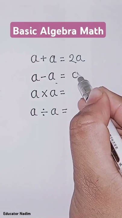 Basic Algebra Mathshorts Short Shortvideo Algebra Basicmaths Foryou Shortsviral