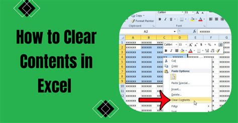 Effortless Efficiency Mastering The Excel Clear Contents Shortcut