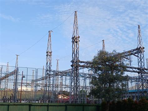An Electric Substation Is A Part Of The Electricity Generation Transmission And Distribution