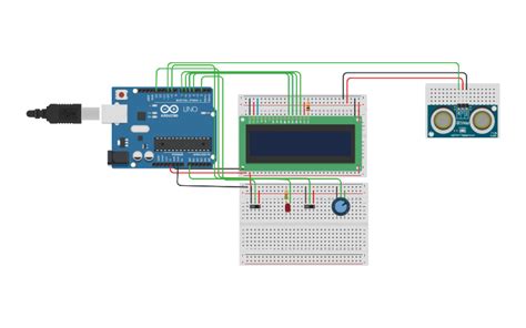 Circuit Design Adaptive Cruise Control Tinkercad