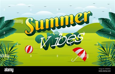 Background For Summer Vibe Stock Vector Images Alamy