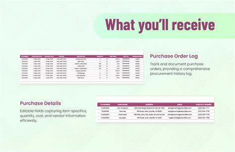 Editable Purchase Order Template In Excel Google Sheets Download Template Net