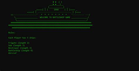 Github Sashaguner Battleship Console Game Written In C