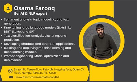 Develop Ai Ml Nlp Gen Ai And Python Related Projects By Osamafarooq464 Fiverr