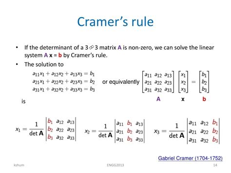 Ppt Engg2013 Unit 9 3x3 Determinant Powerpoint Presentation Free