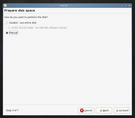 Installing Linux Mint Page
